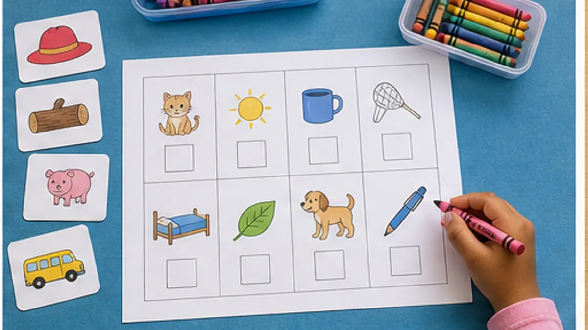 Ending Sounds Worksheets Pre-K | iBLOOM Learning