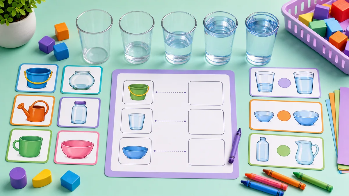 Full and Empty Worksheet | Free LKG/UKG Practice | iBloom